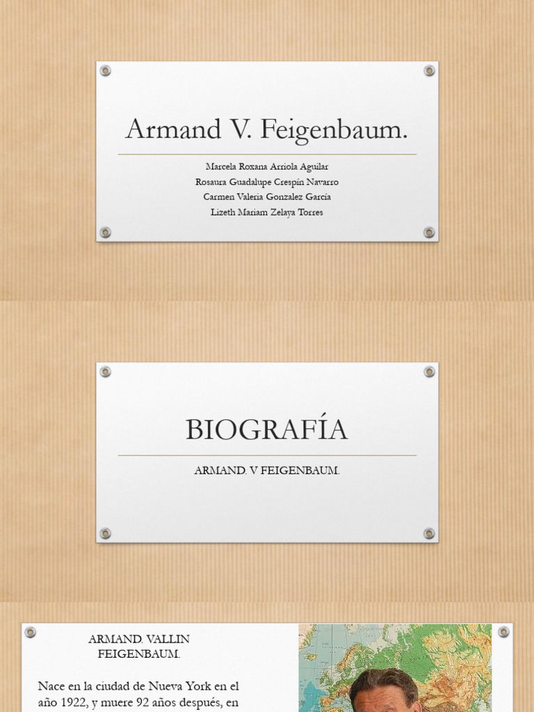 Armand Feigenbaum | PDF | Calidad (comercial) | Business