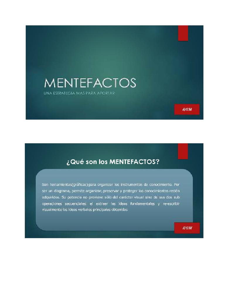 Ejemplos de Mentefactos | PDF