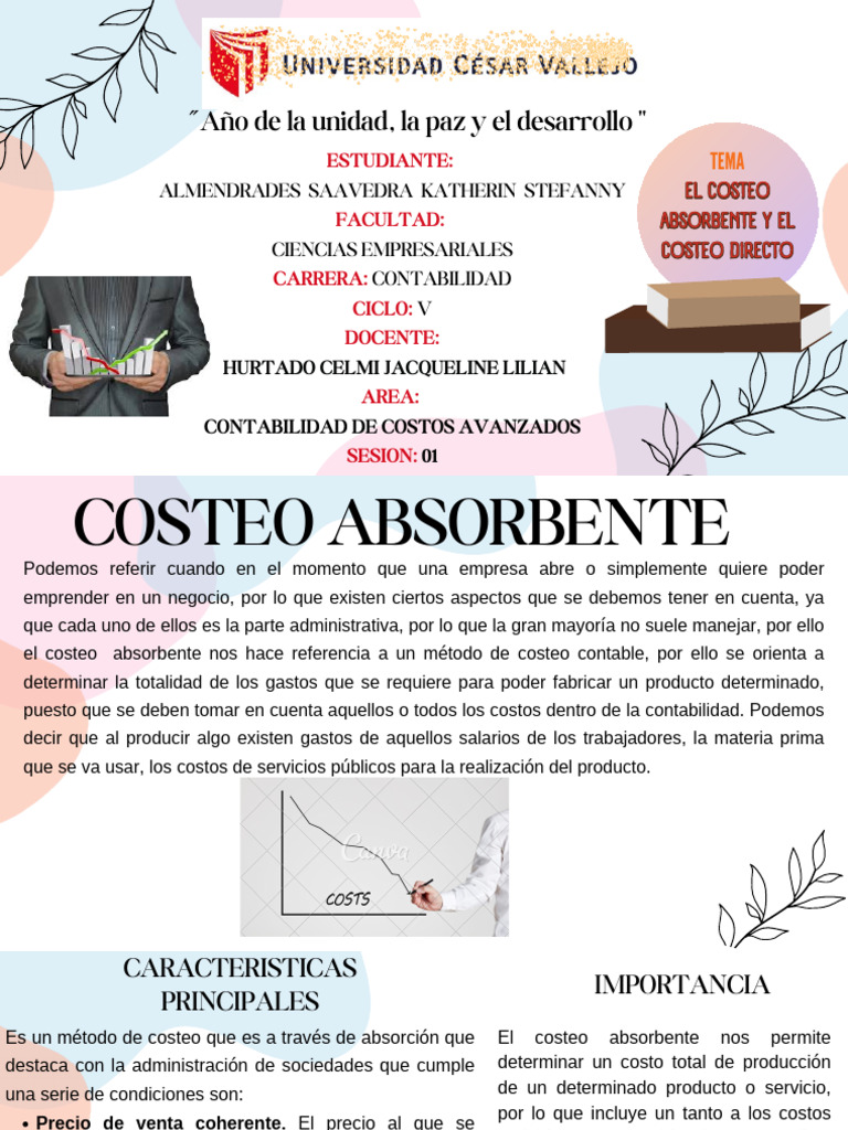Costeo Absorbente y Costeo Directo | PDF | Presupuesto | Costo
