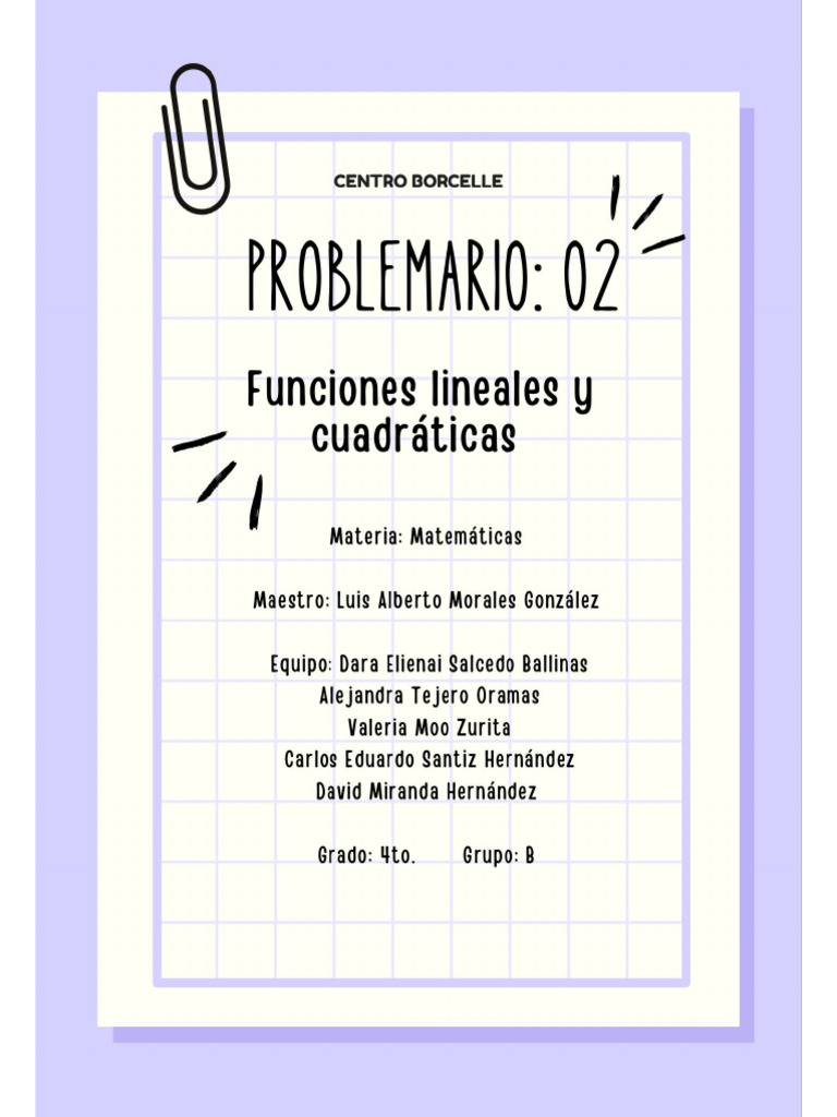 Problemario 02 PDF | PDF