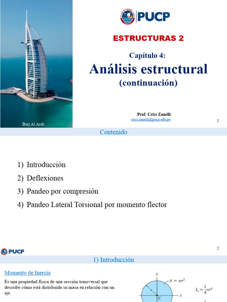 C6 - CAP4 - Análisis Estructural - v1 | PDF | Pandeo | Columna