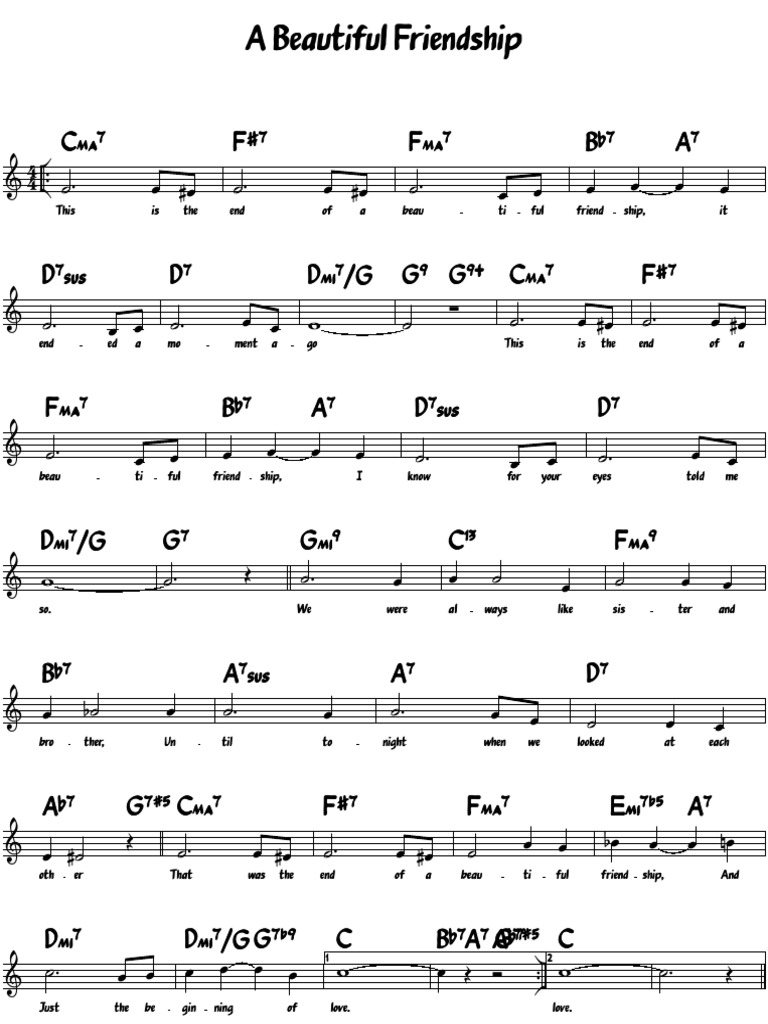 A Beautiful Friendship | PDF