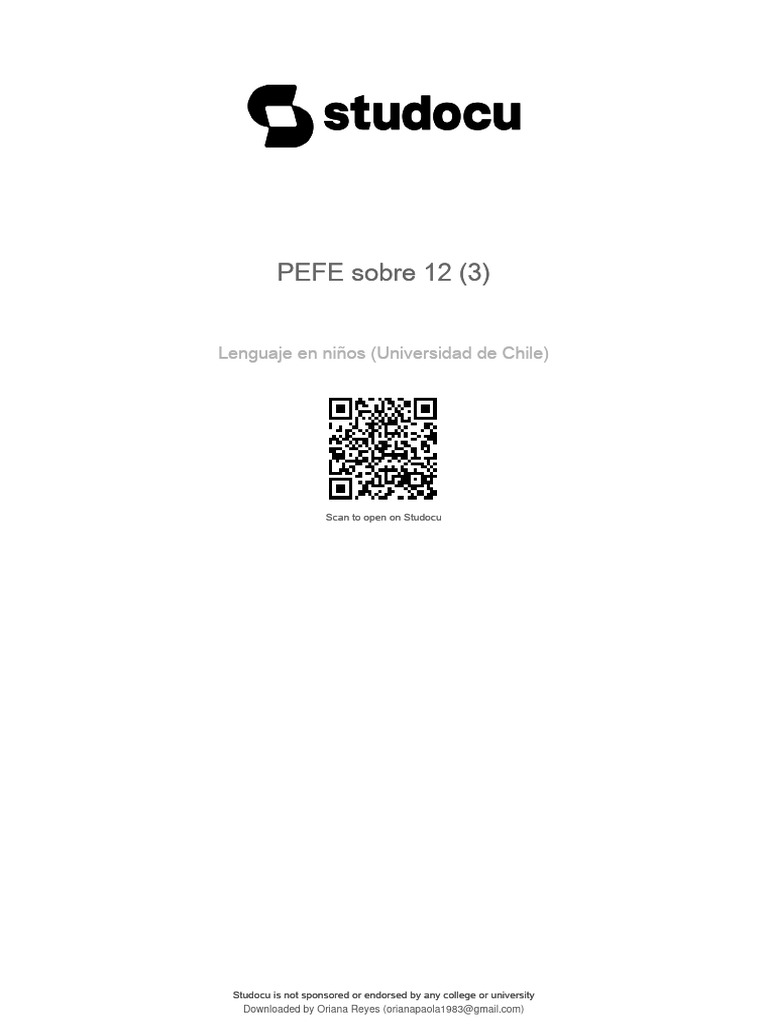 Evaluación Fonoaudiológica PEFEs 12+ | PDF