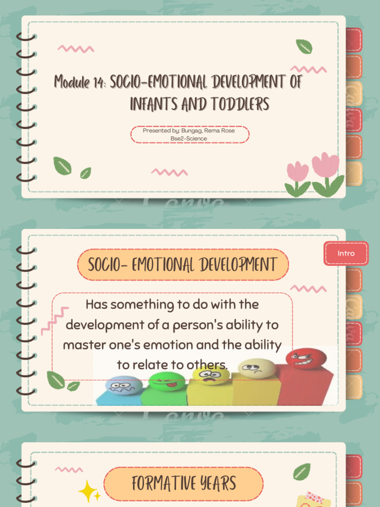 Module 14 Socio Emotional Development | PDF | Temperament | Attachment Theory