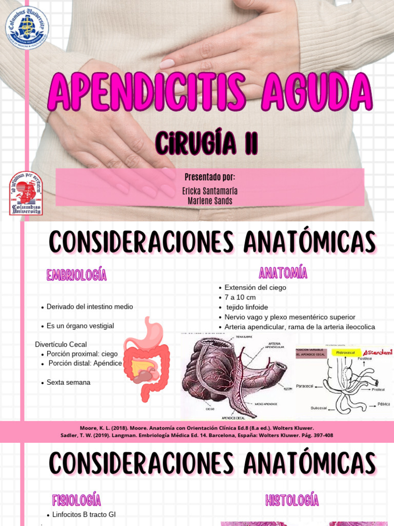 Apendicitis Aguda Charla | PDF | Enfermedades y trastornos | Medicina CLINICA