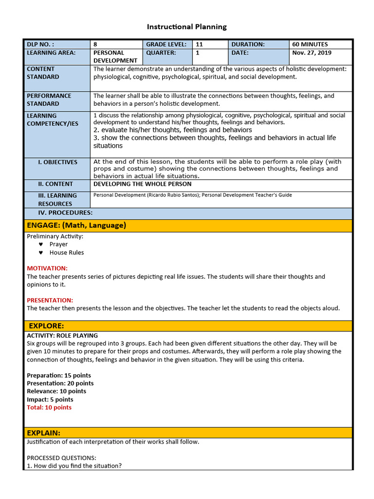 DLP 8 | PDF | Learning | Thought