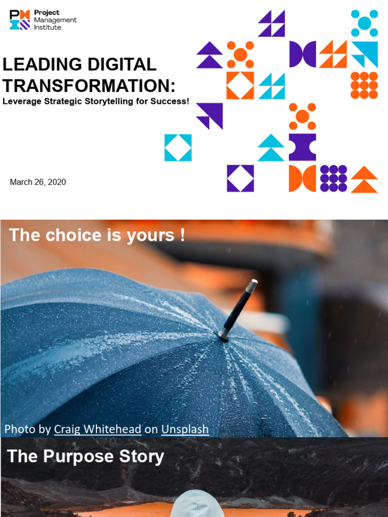 Leading Digital Transformation - Leverage Strategic Storytelling For Success | PDF