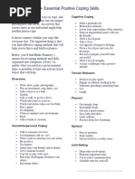 Coping Skills Worksheet | PDF | Thought | Cognitive Science