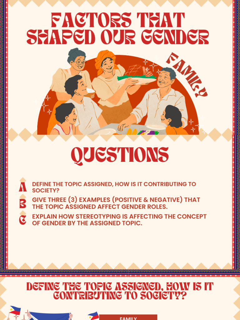 Factors That Shaped Our Gender Family Group 6 | PDF | Gender | Gender ...