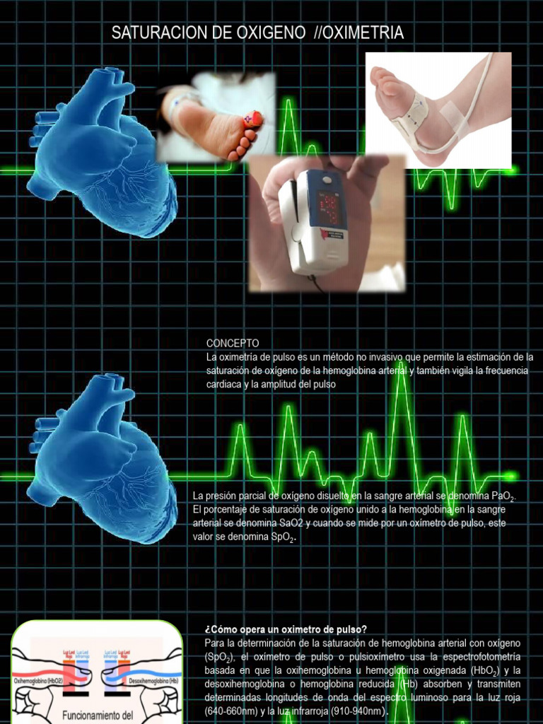 PP Saturacion de O2 | Descargar gratis PDF | Hemoglobina | Sangre