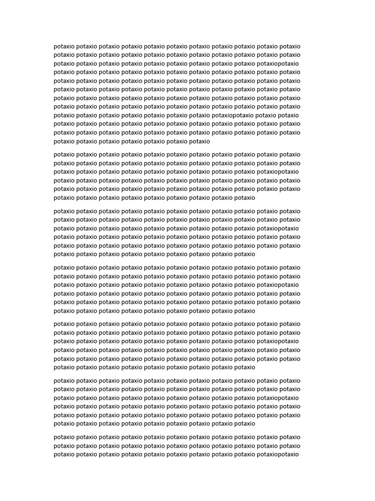 Potaxio | PDF