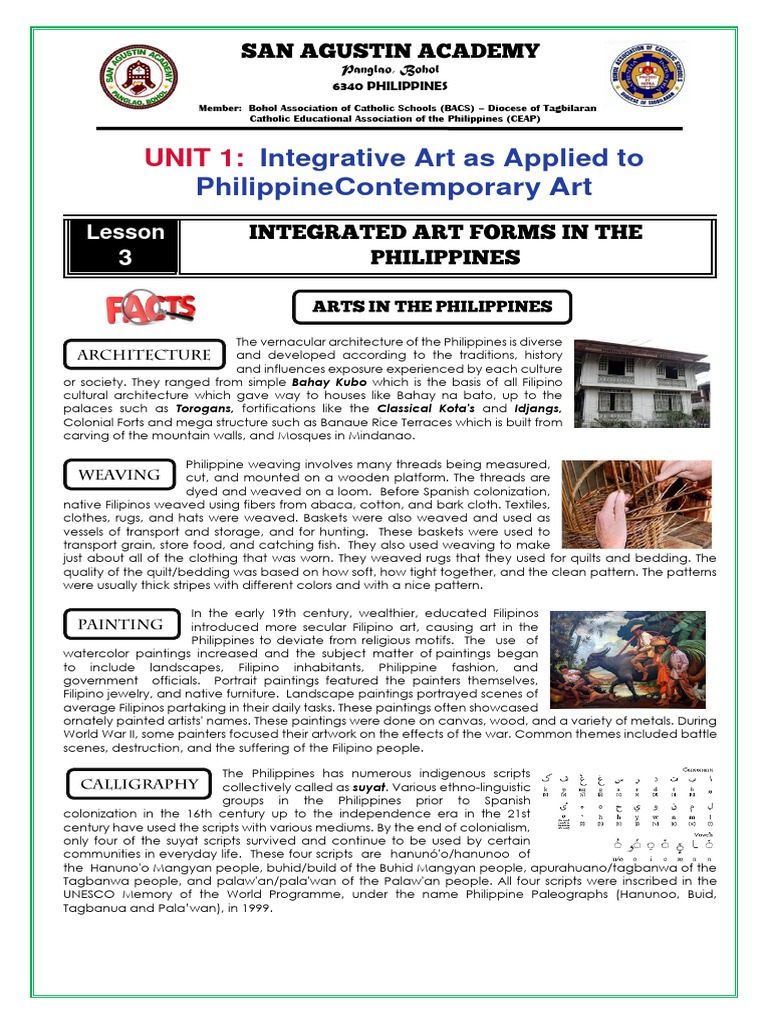 Philippine Art Forms Overview | PDF | The Arts