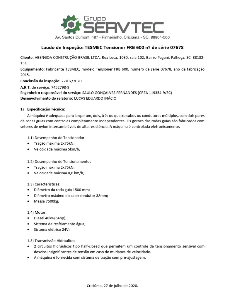 Tensioner FRB 600 | PDF | Motores | Engenharia Mecânica