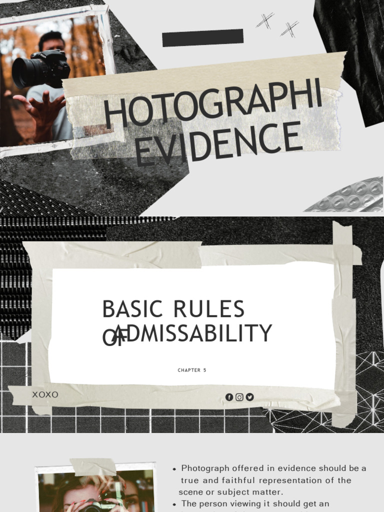 Admissibility of Photographic Evidence | PDF | Imaging | Vision