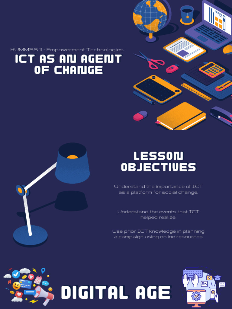 Ict As An Agent of Change - Etech | PDF | Information Technology | Personal Computers