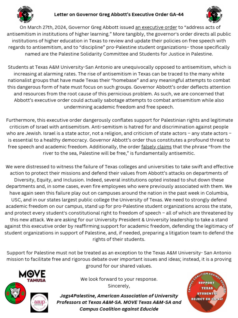 Texas Students Oppose Abbott's Order | PDF | Antisemitism