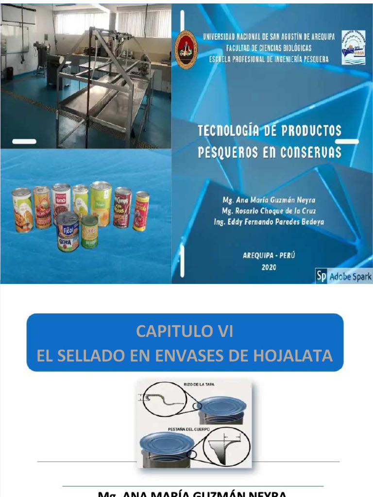 PDF Cap 6 El Sellado en Envases de Hojalata 1 Compress | PDF