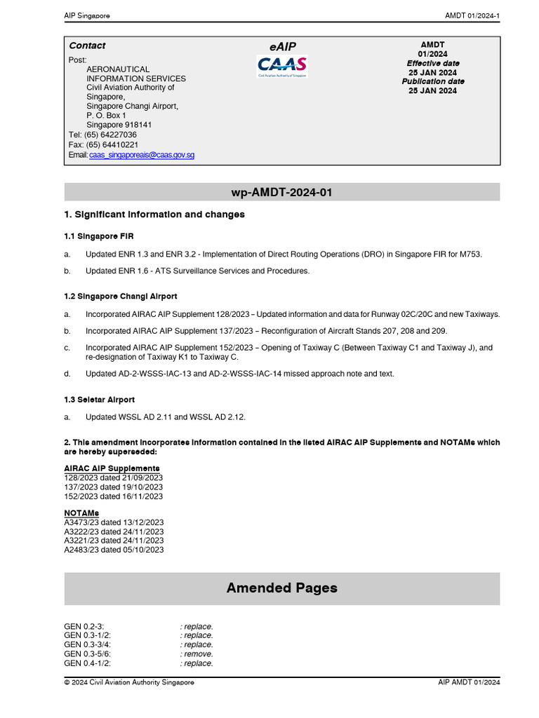 AIP Amendment 01/2024 Overview | PDF | Airport | Construction Equipment