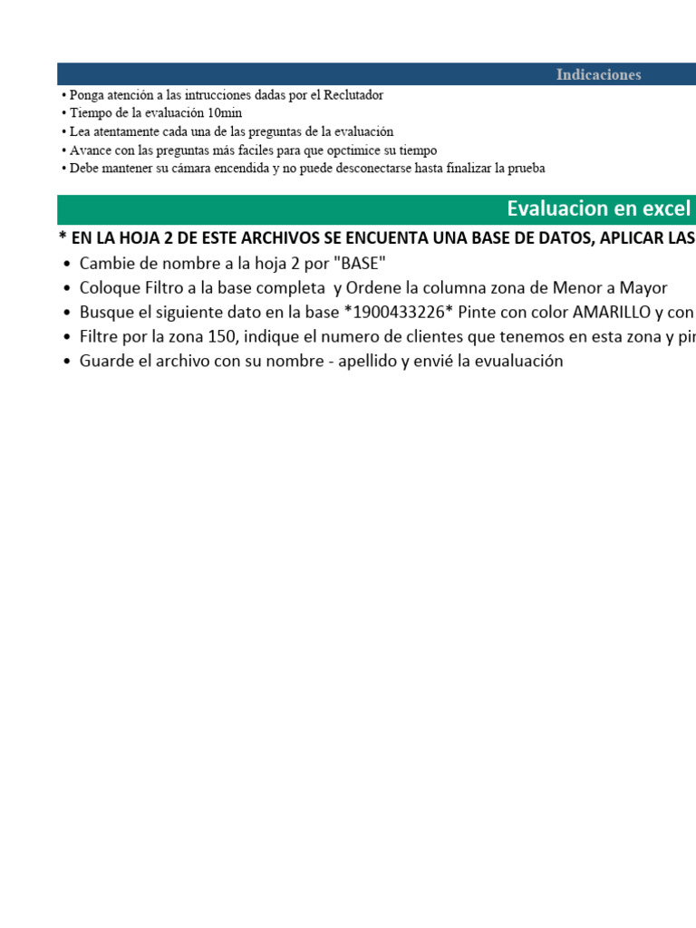 Prueba Excel 2024 | PDF