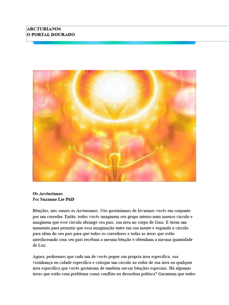 ARCTURIANOS Portal Dourado | PDF | Terra | Planetas
