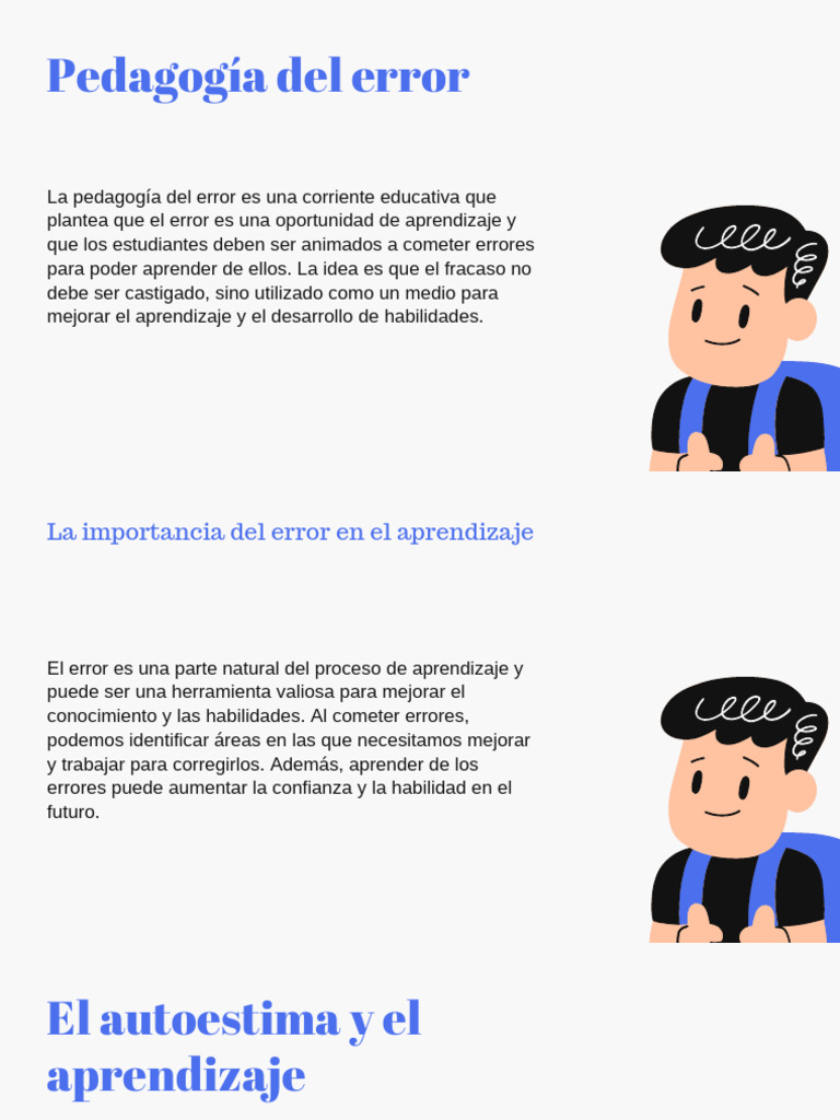 Pedagogía Del Error - Presentación | PDF