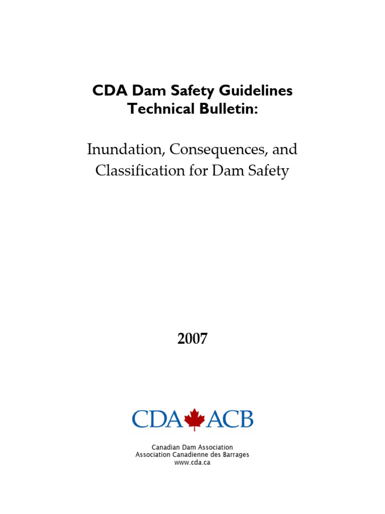 01 - 2007 - CDA Dam Safety Technical Bulletins 2007 Set | PDF | Flood | Dam