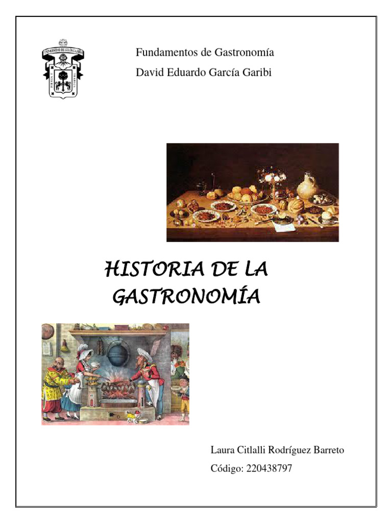 Historia de La Gastronom-A - Laura Rodr-Guez | PDF | Alimentos | Humano