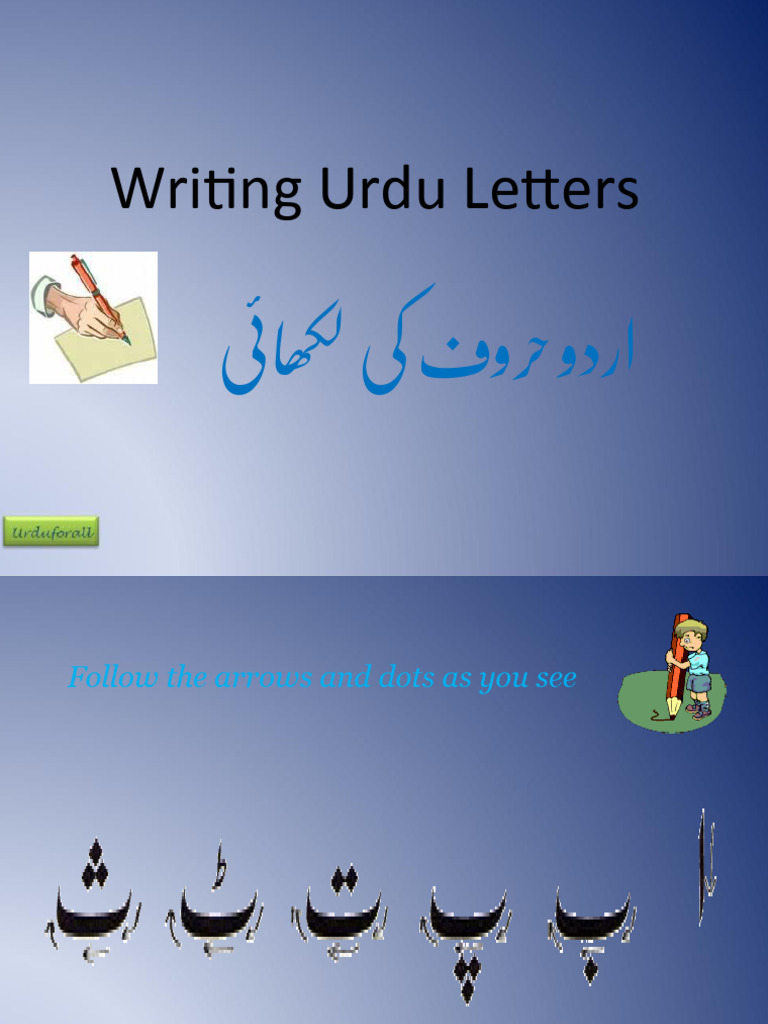 Writing Urdu Letters | PDF