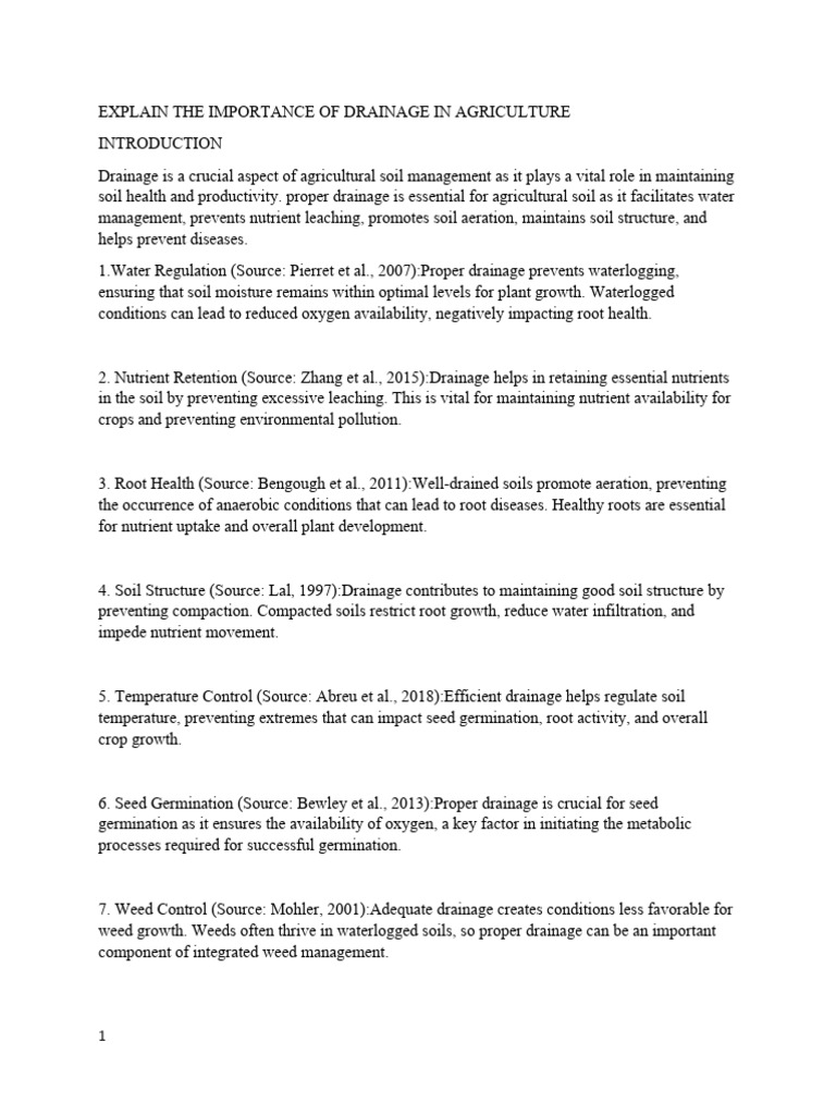 Assignment K | PDF | Soil | Drainage