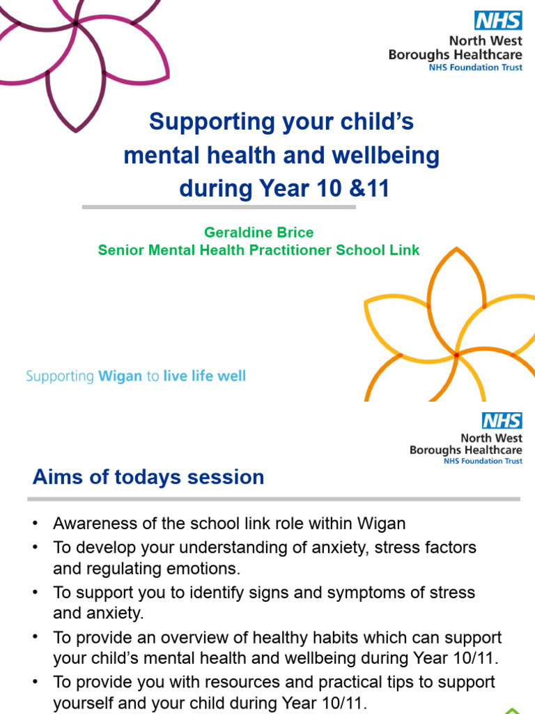 Supporting Year 10/11 Mental Health | PDF | Anxiety | Sleep