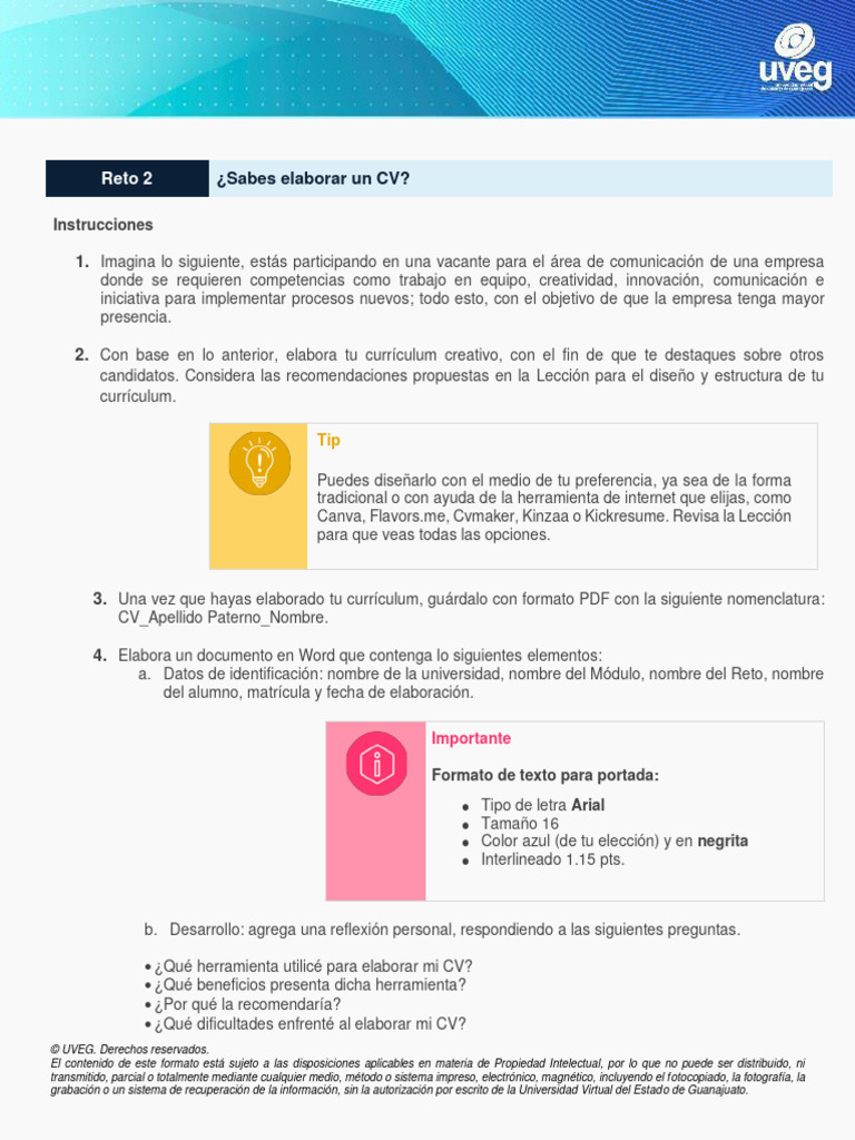 Reto2 InstruccionesPDF | PDF | Plan de estudios | Archivo de computadora