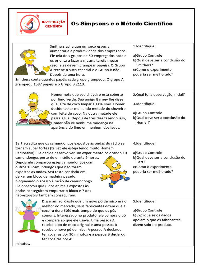 Os Simpsons e o Método Científico | PDF | Science | Os Simpsons