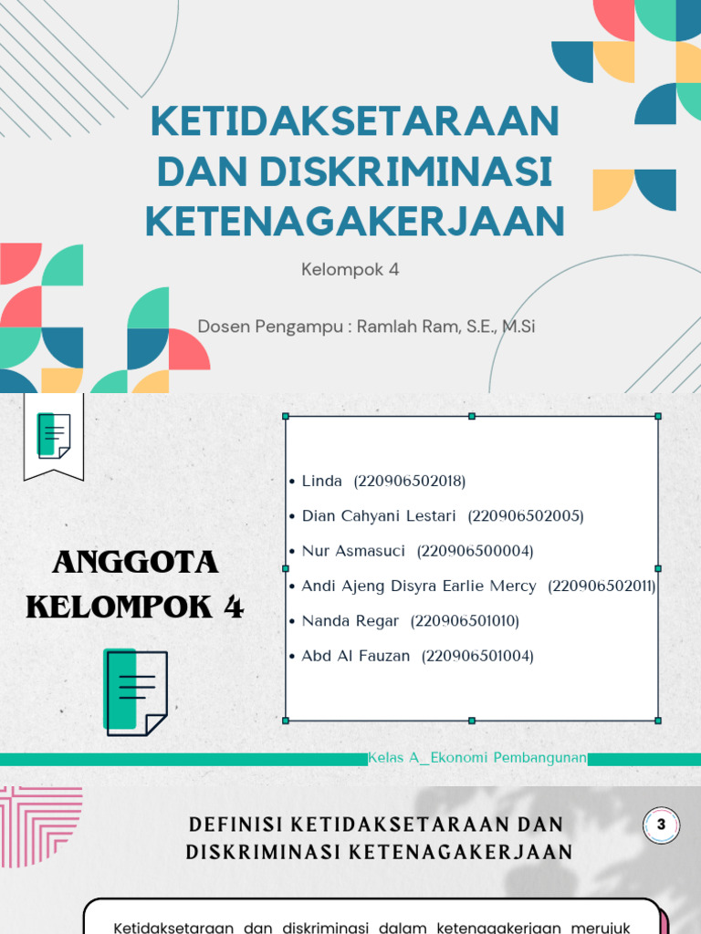 Diskriminasi Ketenagakerjaan: Penyebab & Dampak | PDF | Karier & Perkembangan | Kesehatan Holistik