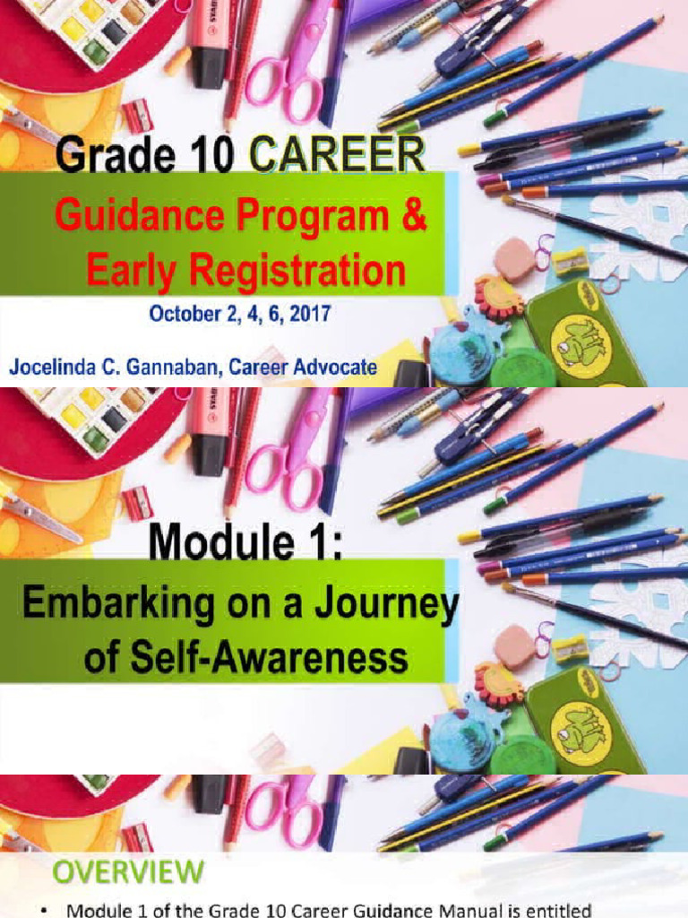 Career Guidance Module 1 | PDF