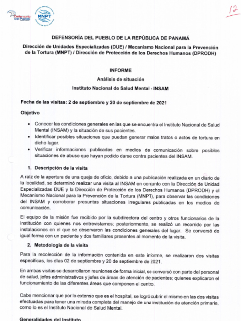 Informe-INSAM Sobre Salud Mental | PDF Informe-INSAM Sobre Salud Mental | PDF