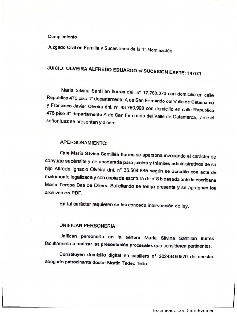 Modelo de Escrito | PDF