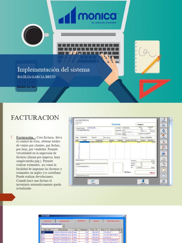 Sistema de Facturación e Inventario MONICA | PDF