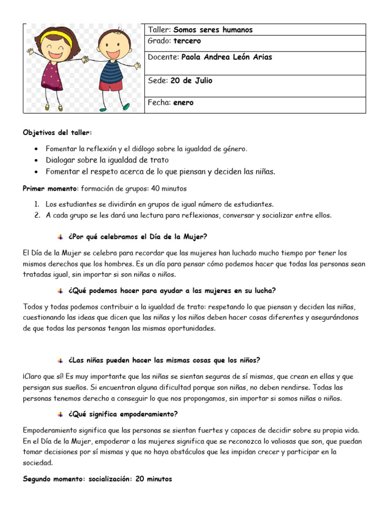 Igualdad de Género en Tercero | PDF | Empoderamiento | Igualdad de género