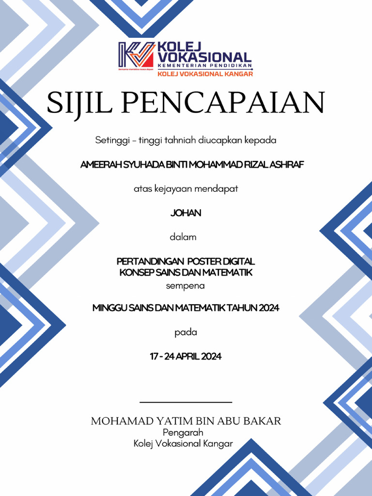 Sijil Poster Digital | PDF