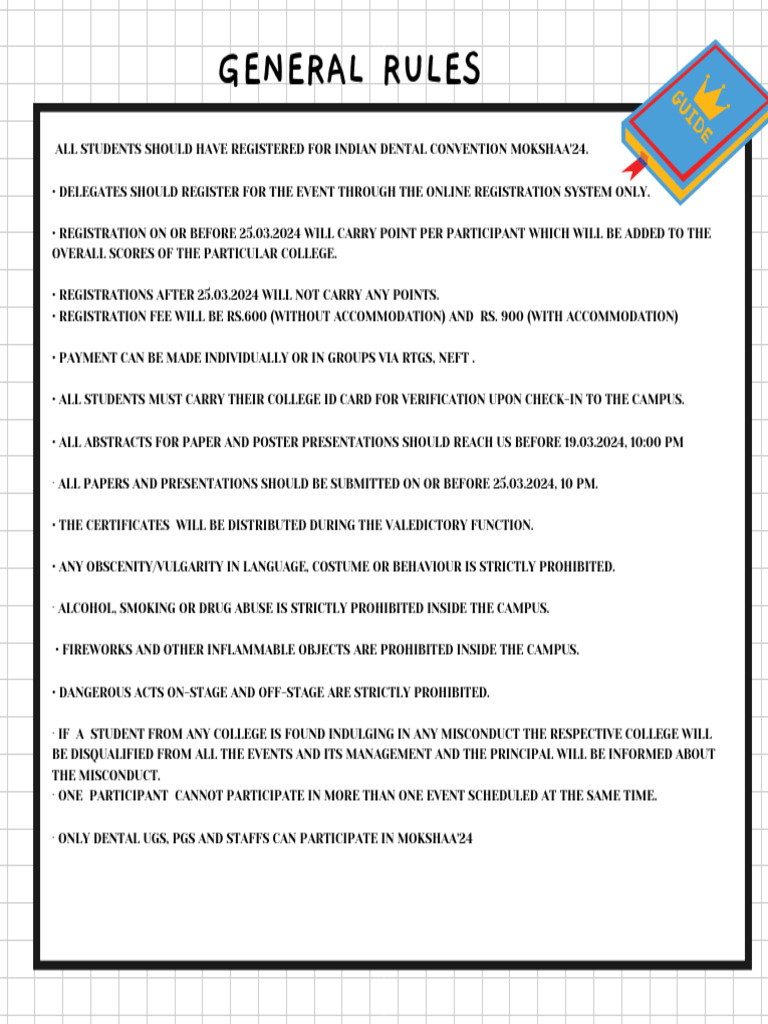 General Rules | PDF | Career & Growth | Business