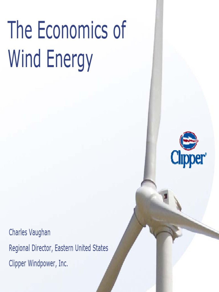 Economics of Wind Energy Explained | PDF | Wind Power | Debt