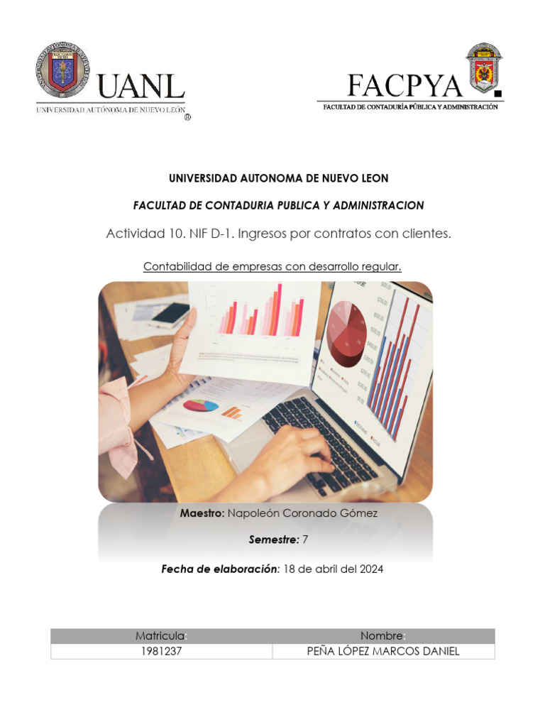 Nif D-1. Ingresos Por Contratos Con Clientes | PDF | normas ...