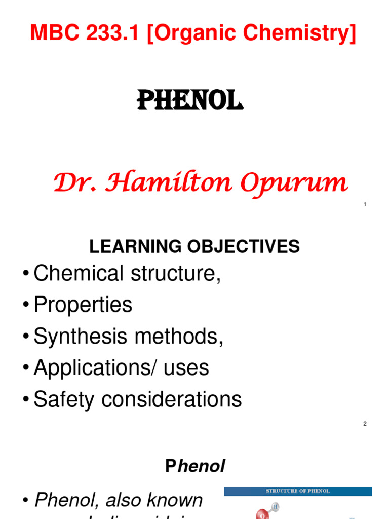 Phenol S | PDF | Radical (Chemistry) | Benzene