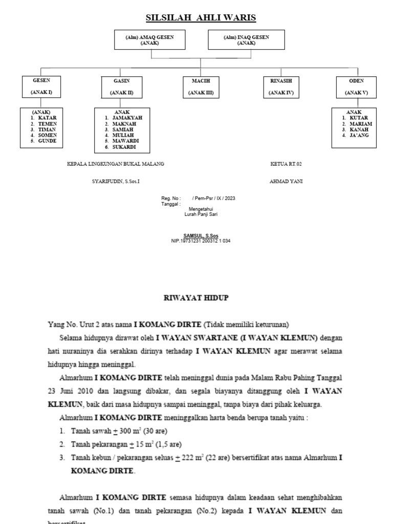 Silsilah Keluarga | PDF