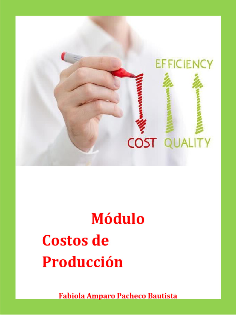 Costos de Producción Diagramación | PDF | Negocios económicos