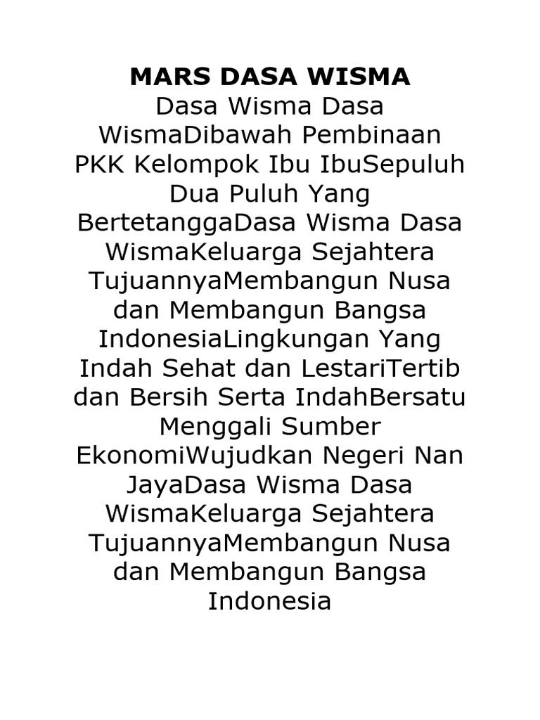 Mars Dasa Wisma | PDF | Griya & Taman