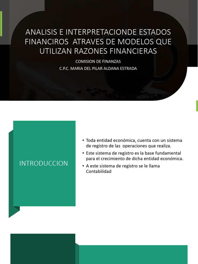 Analisis e Interpretacion de Estados Financieros | PDF | Ratio financiero | Estado financiero