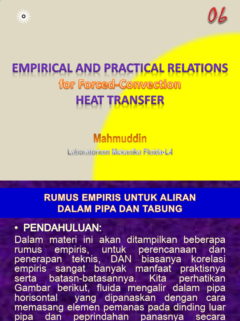 Bahan Kajian Konveksi Paksa 2024 Heat Transfer | PDF