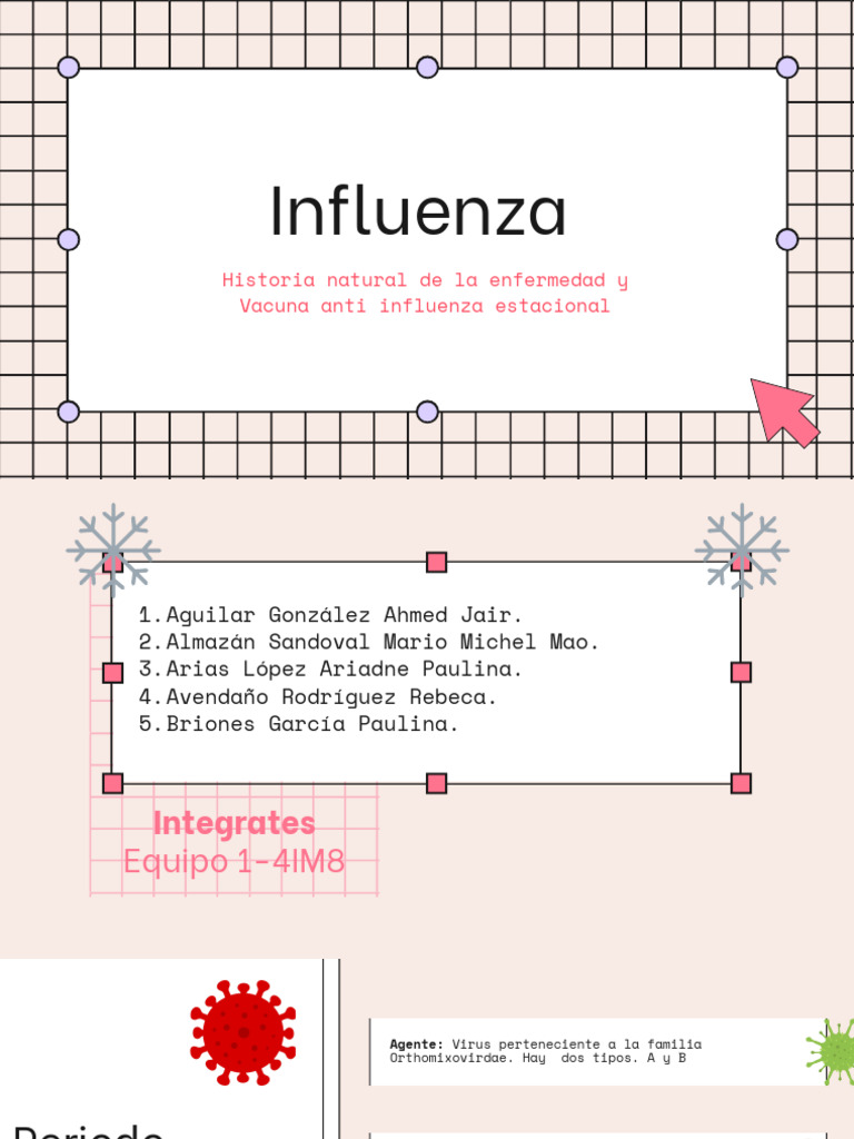 Presentación de Influenza | PDF | Influenza | Medicina CLINICA