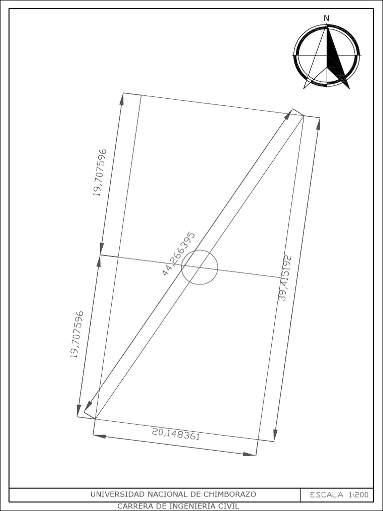 Planos de Ingeniería Civil UNACH | PDF